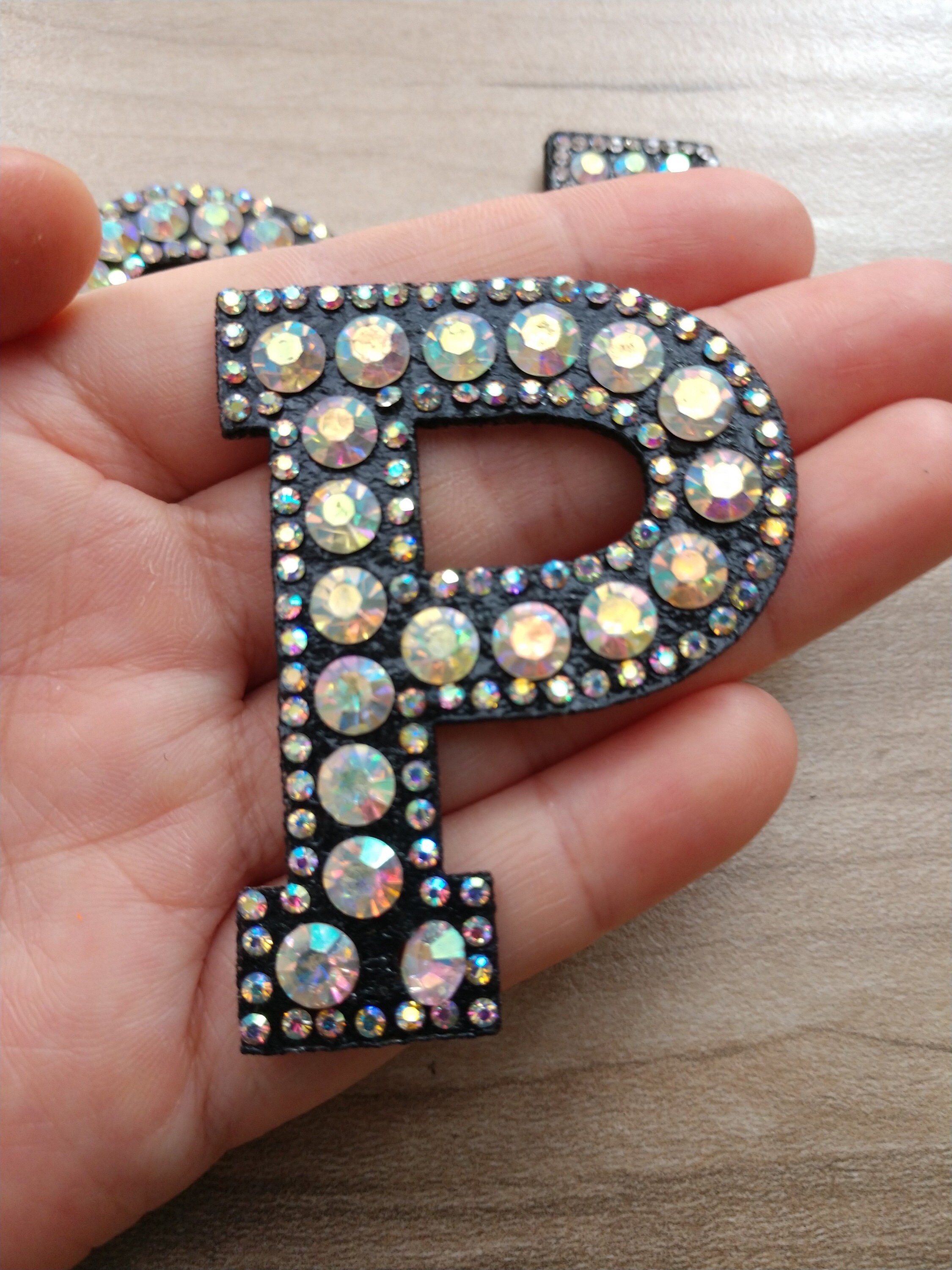 Diamond Letters Embroidery Sequined Iron on Applique - Etsy