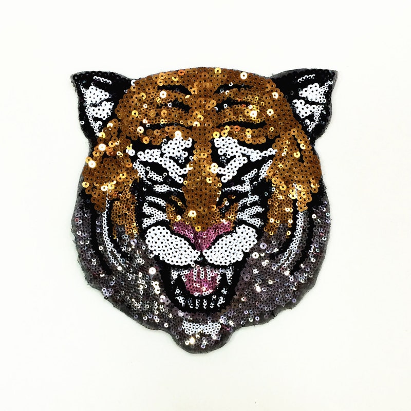 Tiger Sequin Patch - Etsy