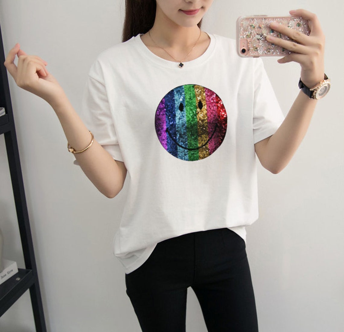 Colorful Smile Faces Sequined Applique Patch,paillette Patch,sequins ...