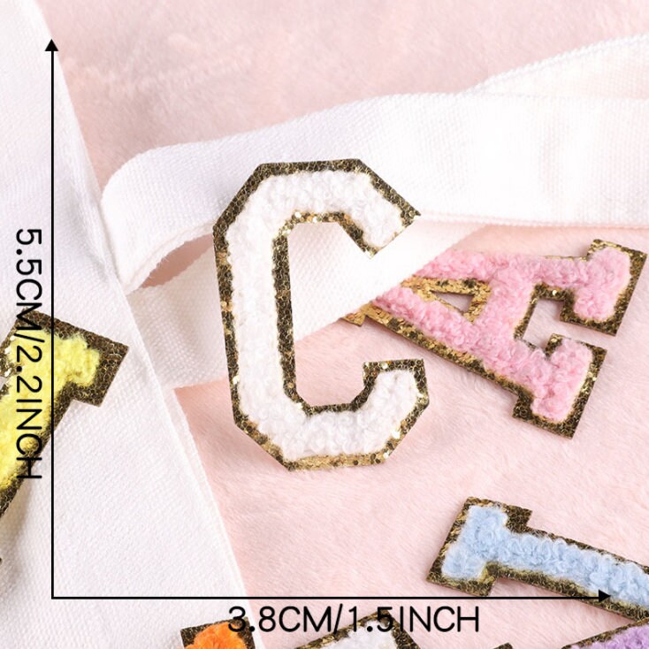 Colorful Embroidered Letter Iron on Applique Patchembroidery - Etsy