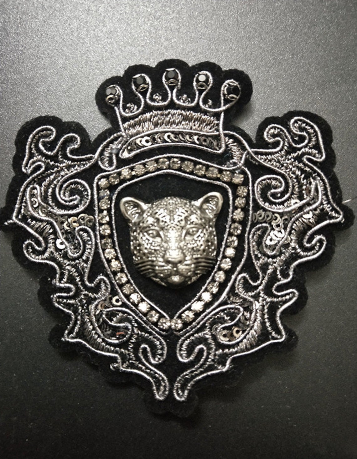 Delicate Leopard Embroidered Applique Patchembroidery Leopard | Etsy