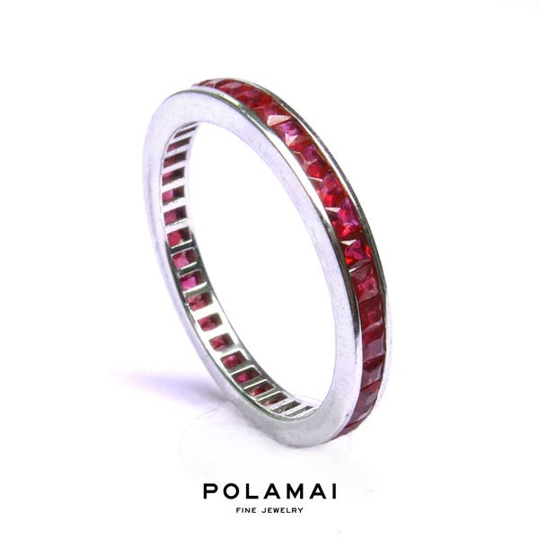 Ruby Eternity Band - Etsy