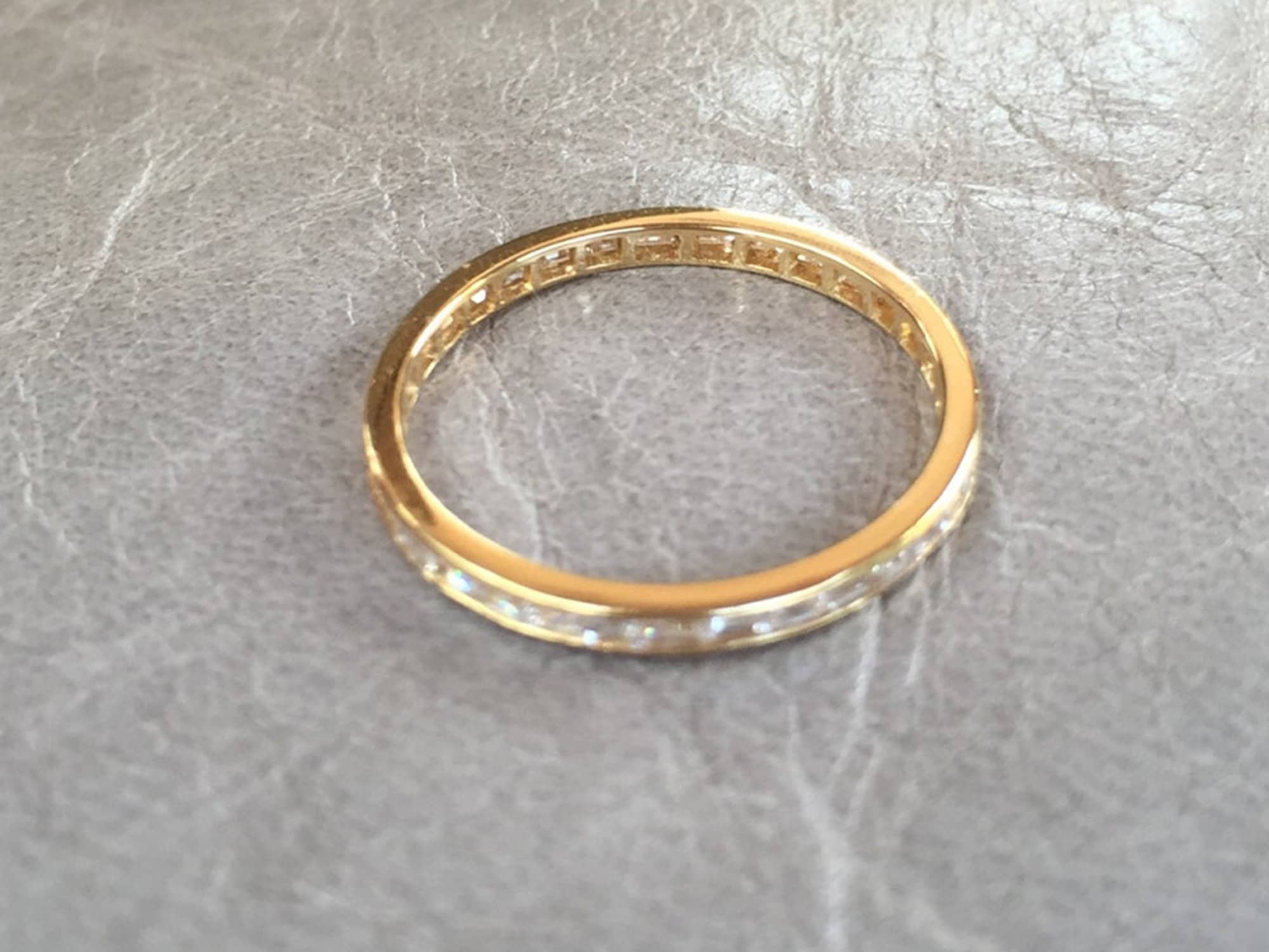 Baguette Diamond Ring . Invisible Channel Setting . Art Deco Wedding ...