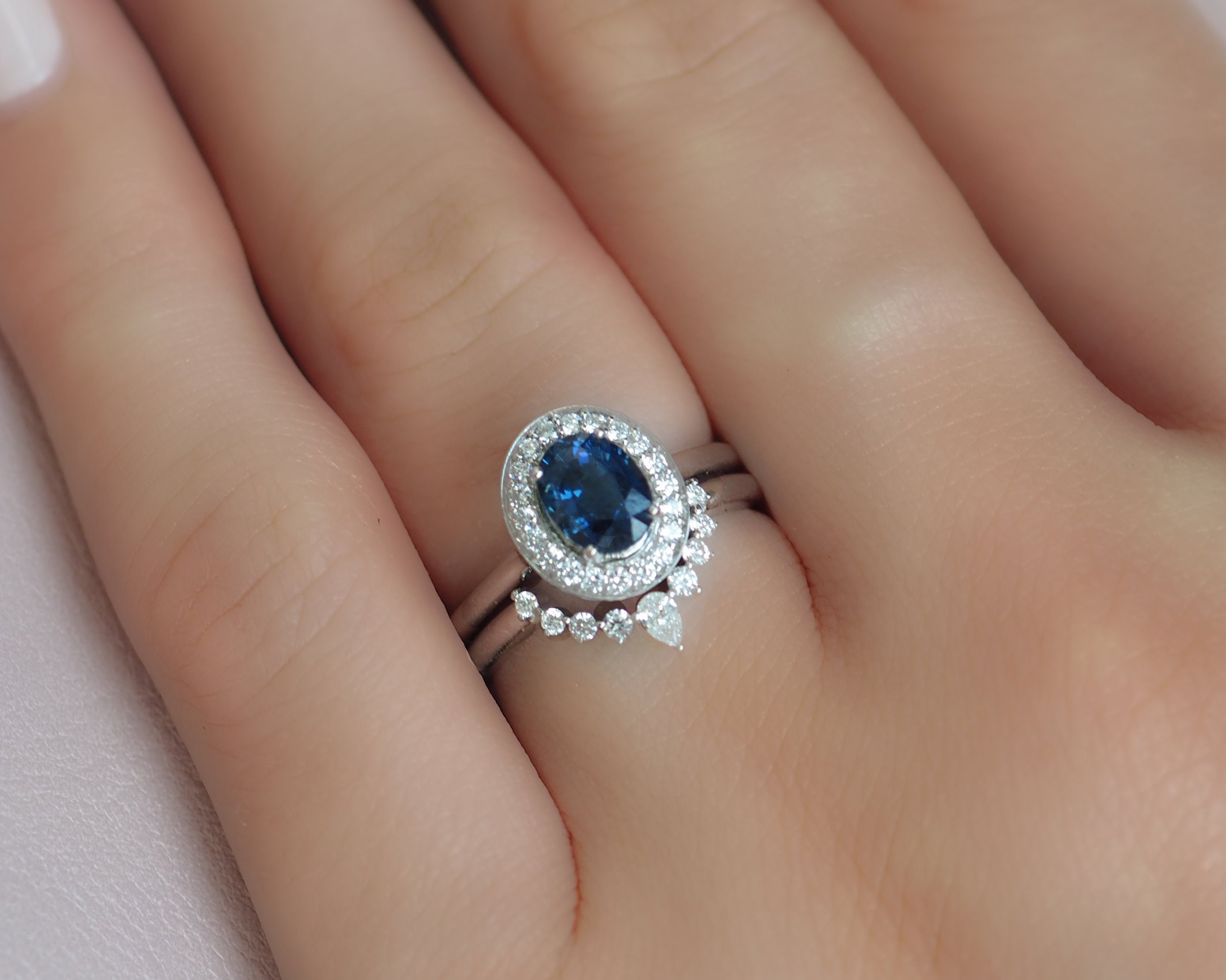 Sapphire Wedding Rings Sets