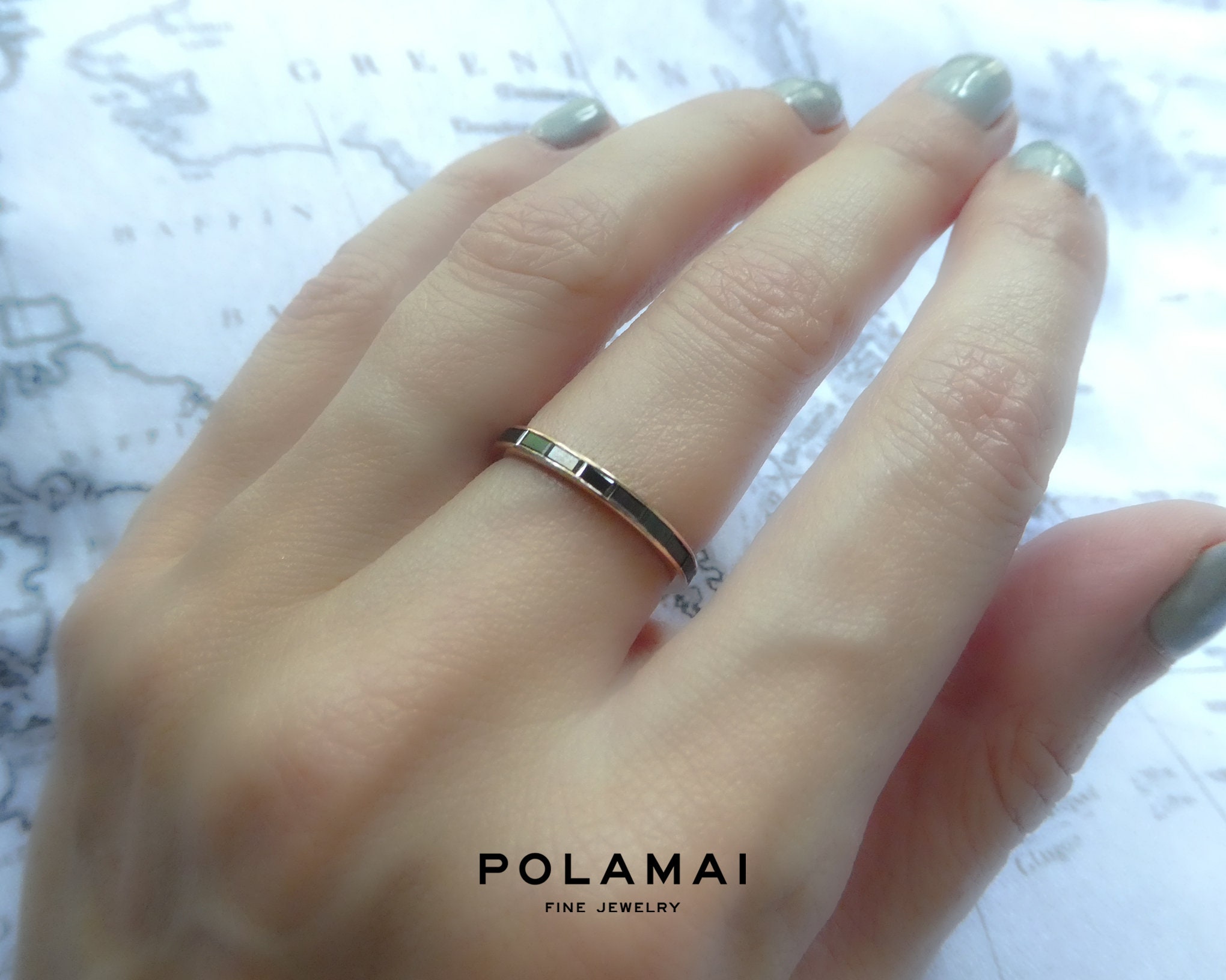 Black Diamond Eternity Ring . Invisible Channel Setting . - Etsy