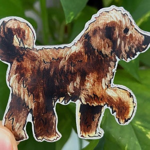 Doodle Sticker, Waterproof Vinyl, Cute Dog Sticker, Sticker for Water ...
