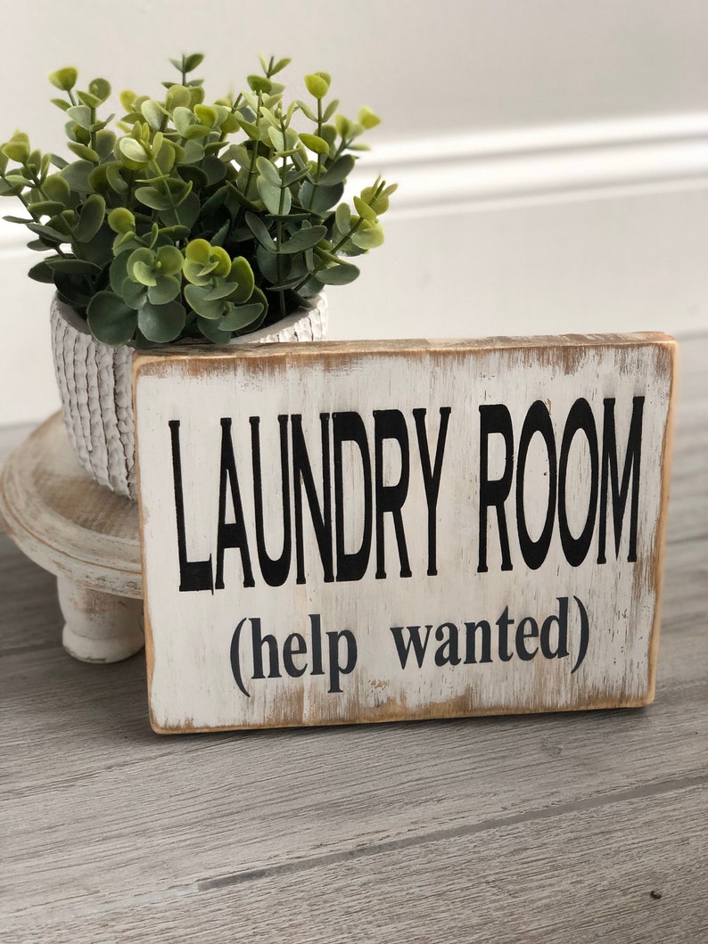 Laundry Room Sign. Help Wanted. Laundry Room Decor. Farmhouse - Etsy