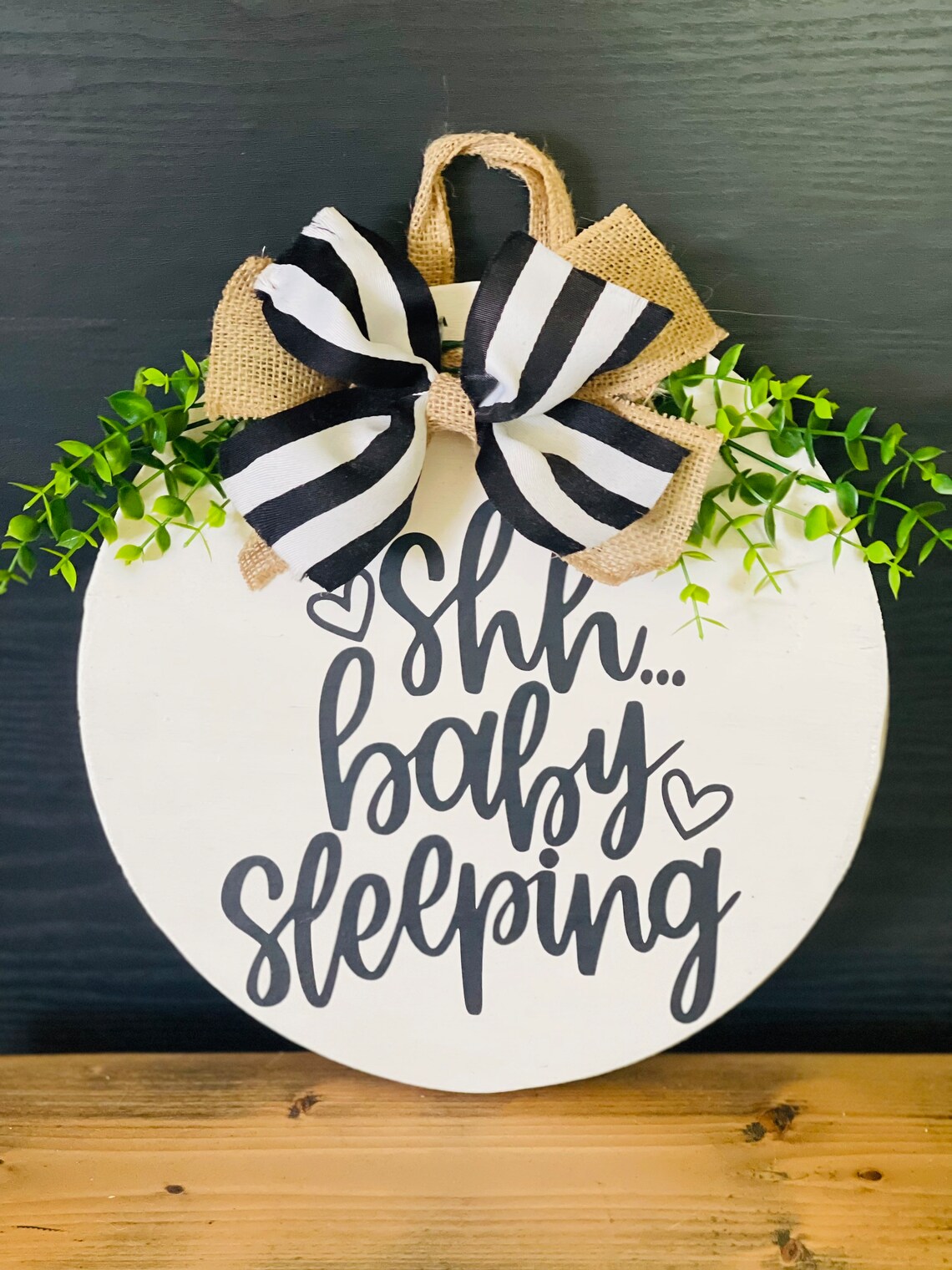 Baby Sleeping Sign Shhh Baby Signbaby Sleeping Sign - Etsy