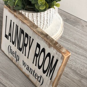Laundry Room Sign. Help Wanted. Laundry Room Decor. Farmhouse - Etsy