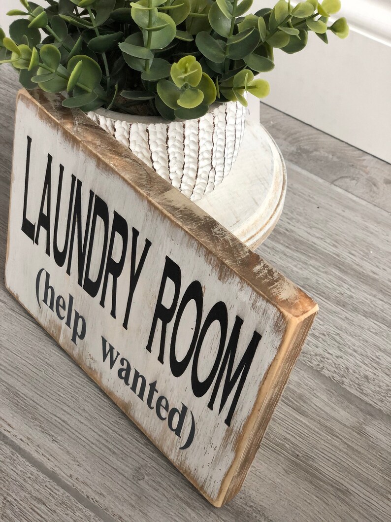 Laundry Room Sign. Help Wanted. Laundry Room Decor. Farmhouse - Etsy