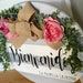 Welcome Door Sign Spanish Circle Welcome Sign Personalized Welcome Sign ...