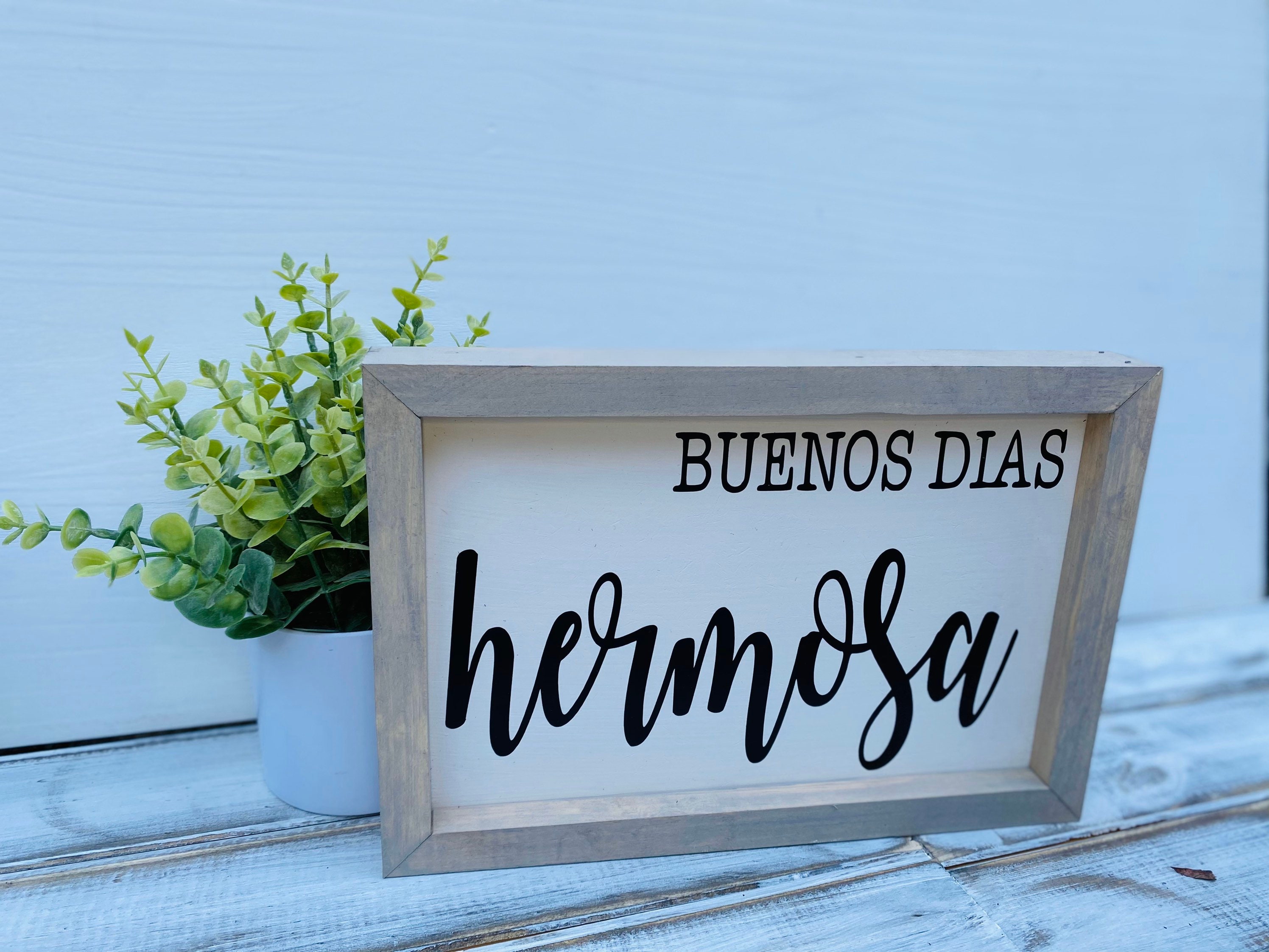 Hola Guapo Sign Buenos Días Hermosa Sign Spanish Sign Set | Etsy