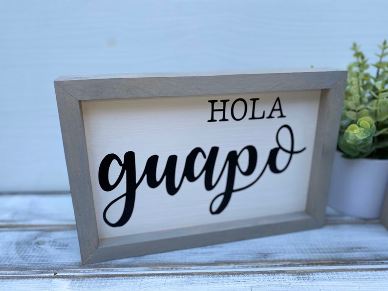 Hola Guapo Sign Buenos Días Hermosa Sign Spanish Sign Set | Etsy