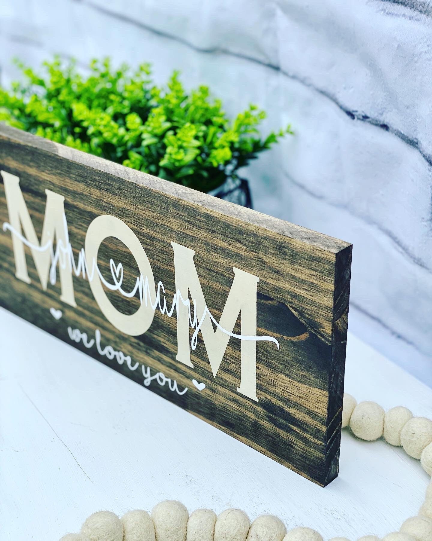 Mothers Day Gift Rustic Wood Mom Sign Family Sign Gift | Etsy