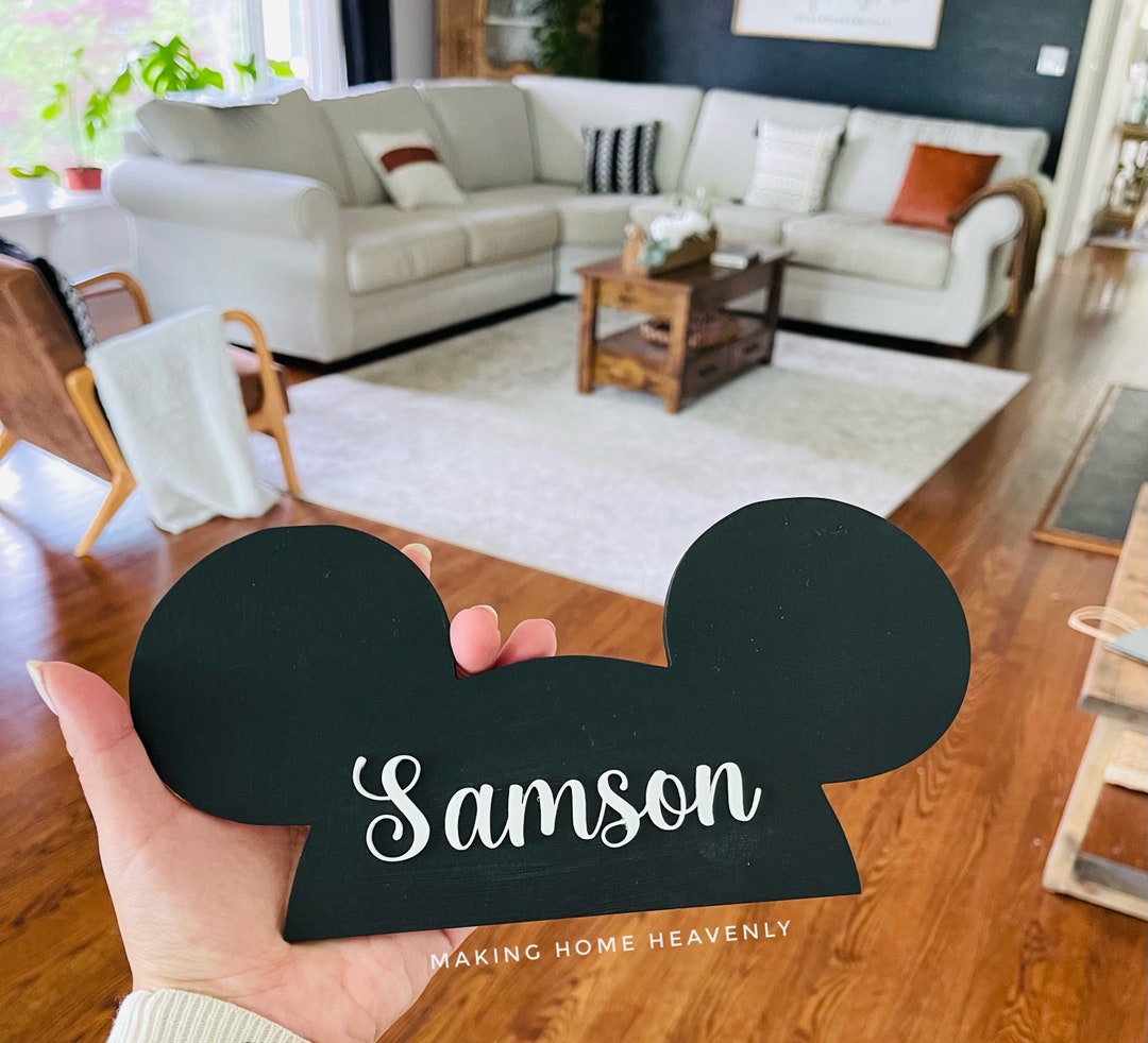 Mickey Ears Themepark Sign Personalized Mickey Sign Mickey - Etsy