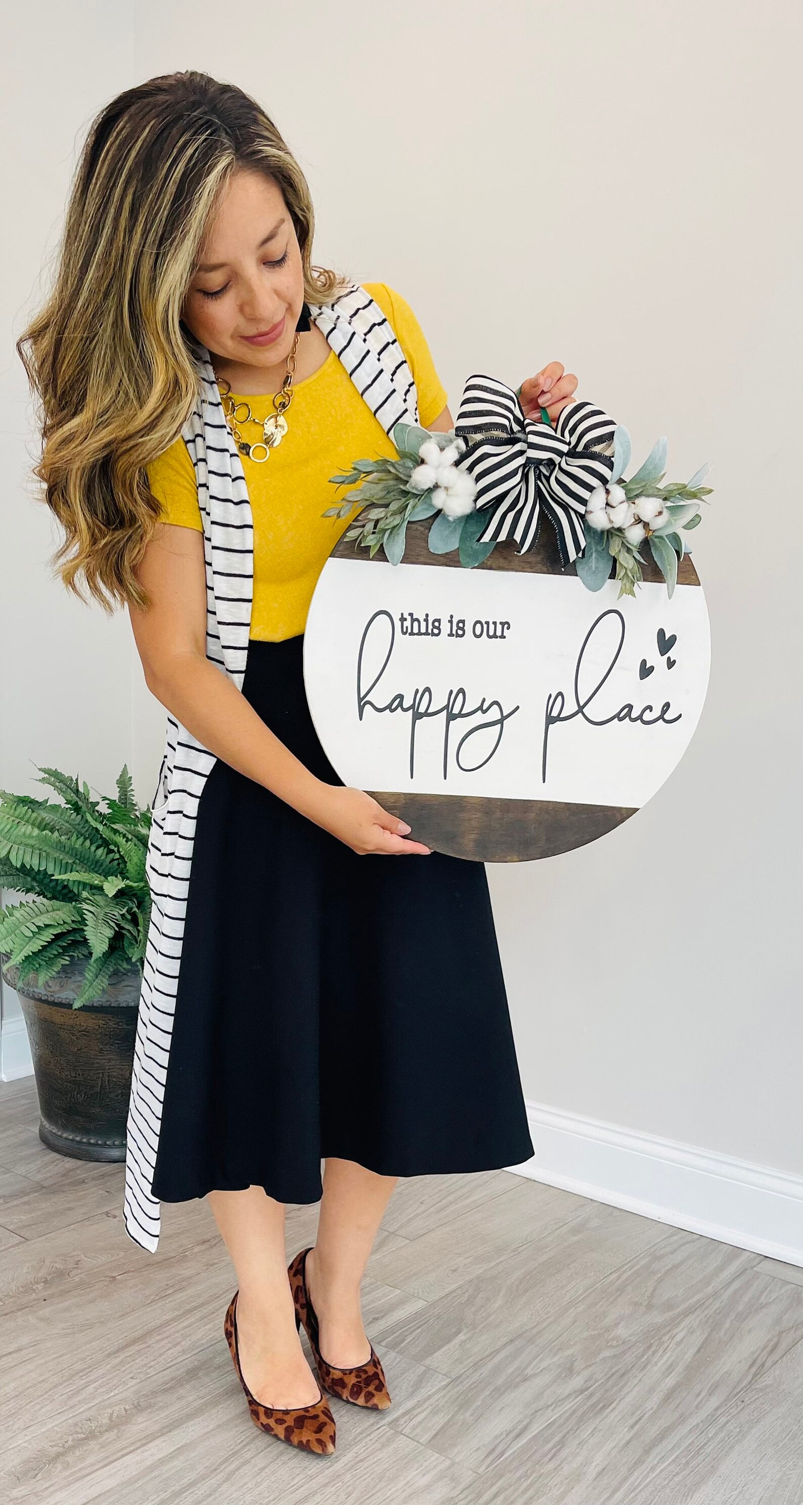 This is Our Happy Place Happy Place Door Hanger Happy Place | Etsy