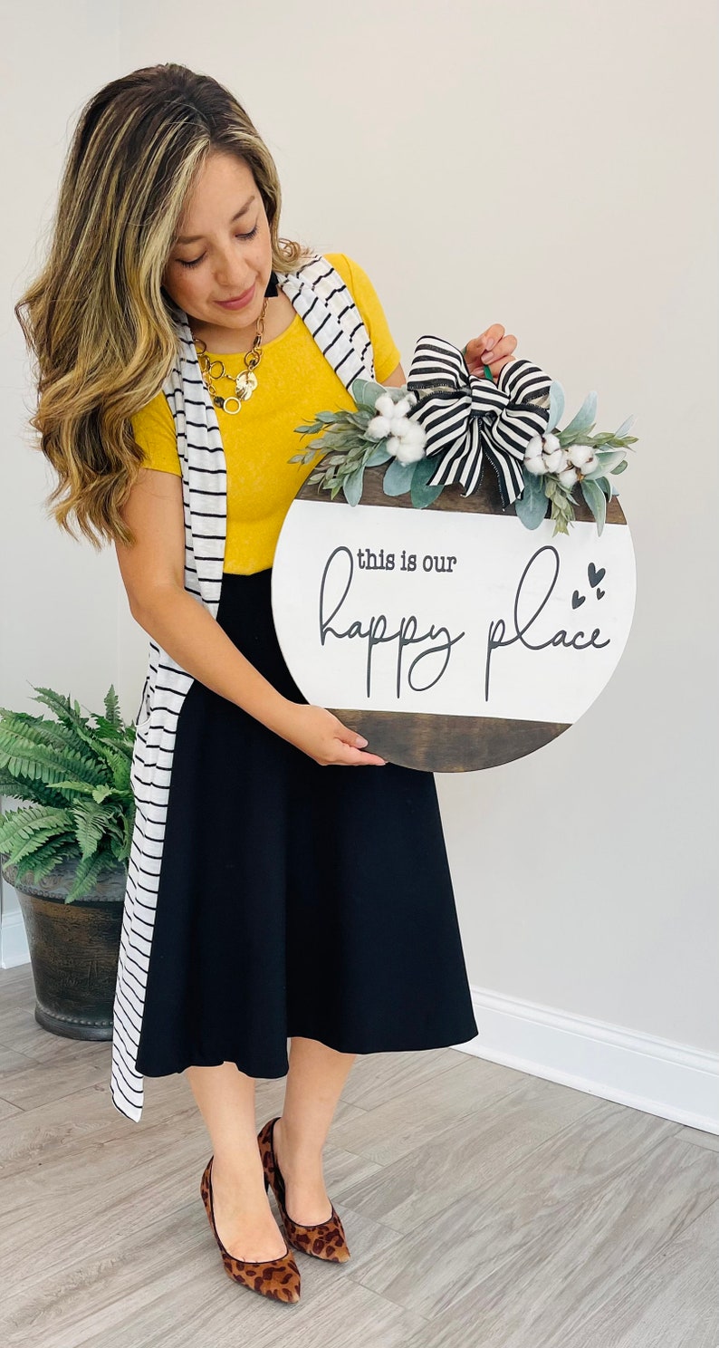 This is Our Happy Place Happy Place Door Hanger Happy Place - Etsy