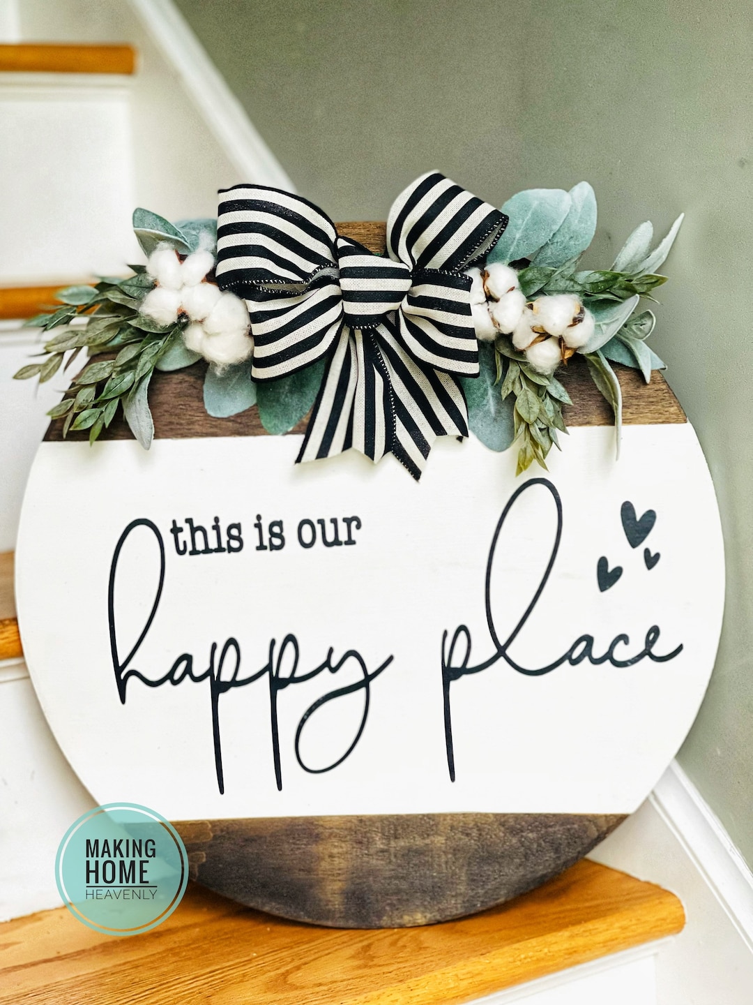 This is Our Happy Place Happy Place Door Hanger Happy Place - Etsy