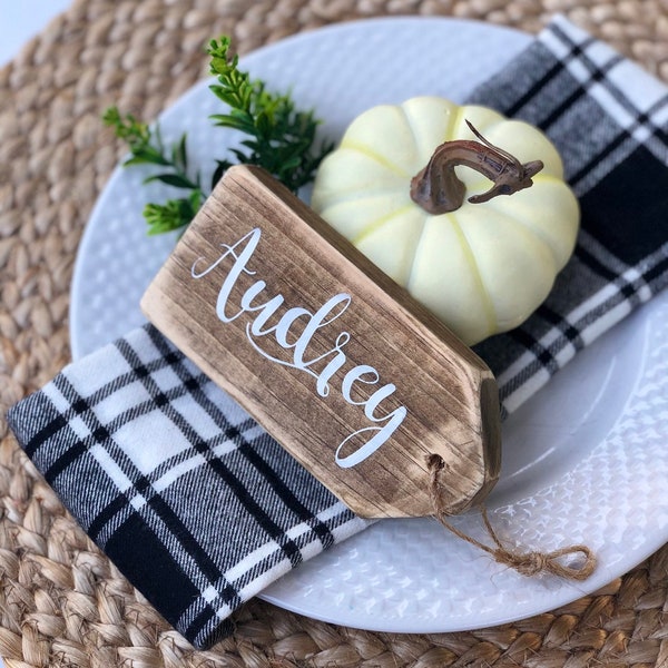 Rustic Name Tags - Etsy