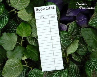 Printable Booklist - Etsy
