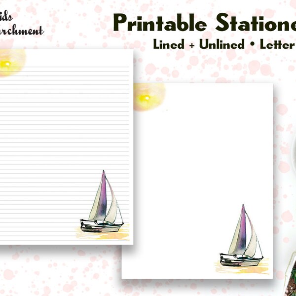 Sailboat Notepaper - Etsy
