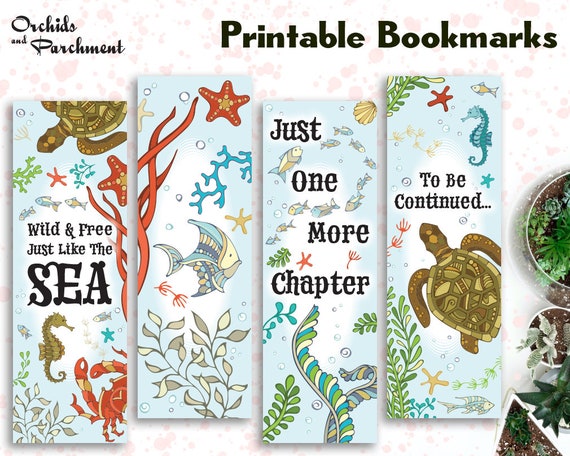 Ocean Animal Bookmarks