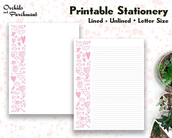 Love Stationery Printable