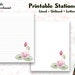 Stationery Lotus Lily Pads - Letter Writing Paper - Letter Size 8.5x11 ...