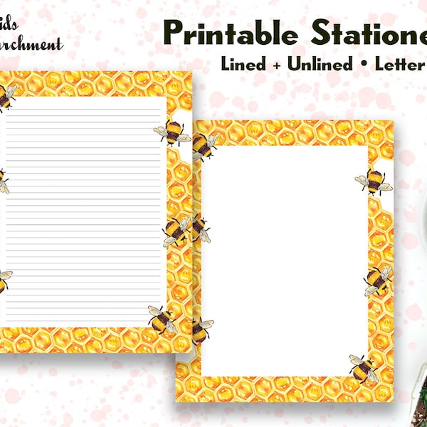 Printable Bee Border - Etsy