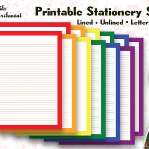 Stationery Pride Colour Palette Letter Writing Paper - Etsy
