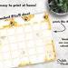 Open Calendar Honey Bees Landscape - Letter Size 11" X 8.5" - Planner ...