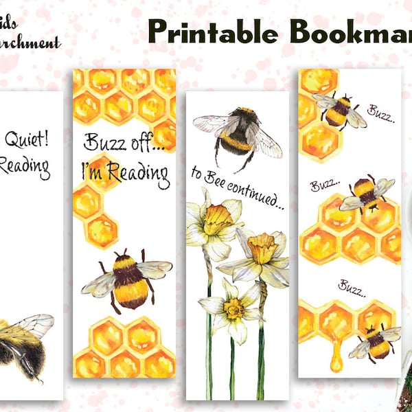 Bee Bookmark - Etsy
