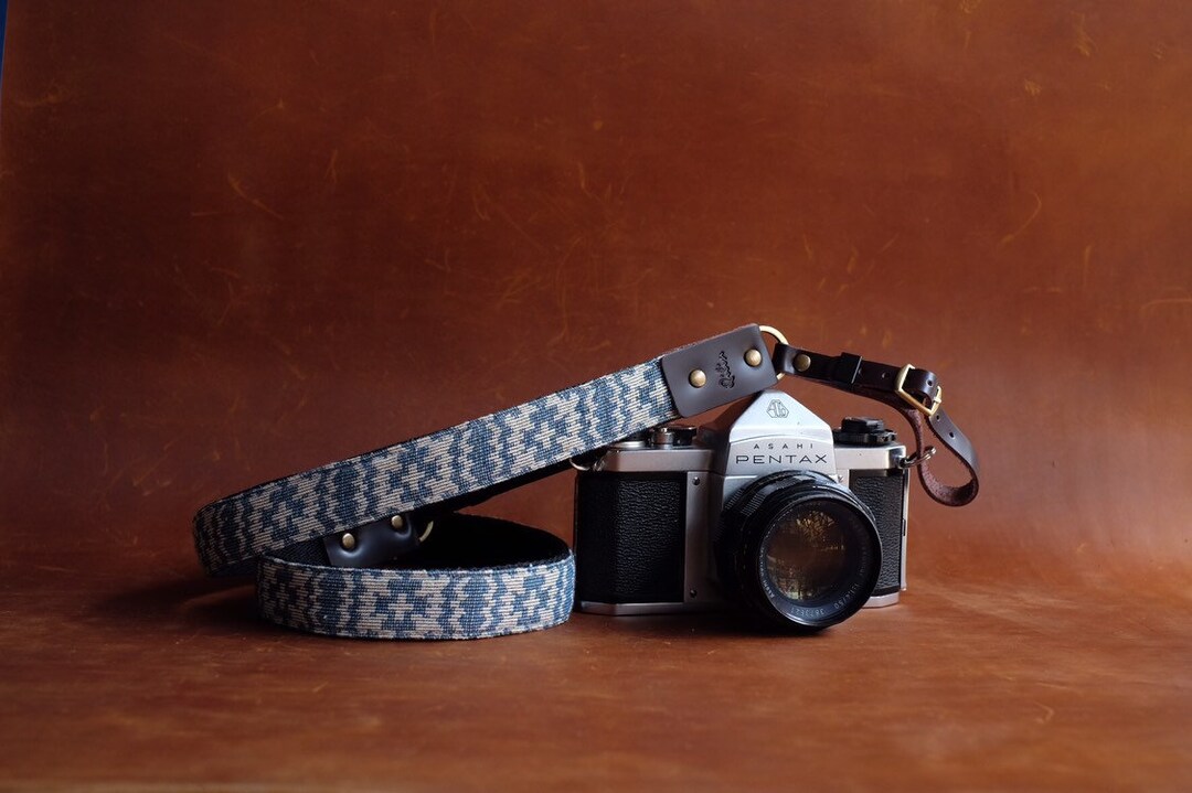 Blue Woven Vintage Camera Strap / Bag Strap - Etsy
