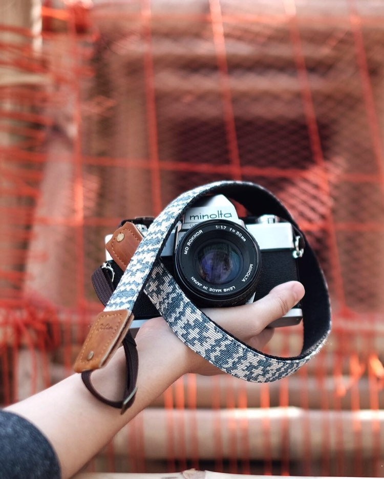 Blue Woven Camera Strap | Etsy