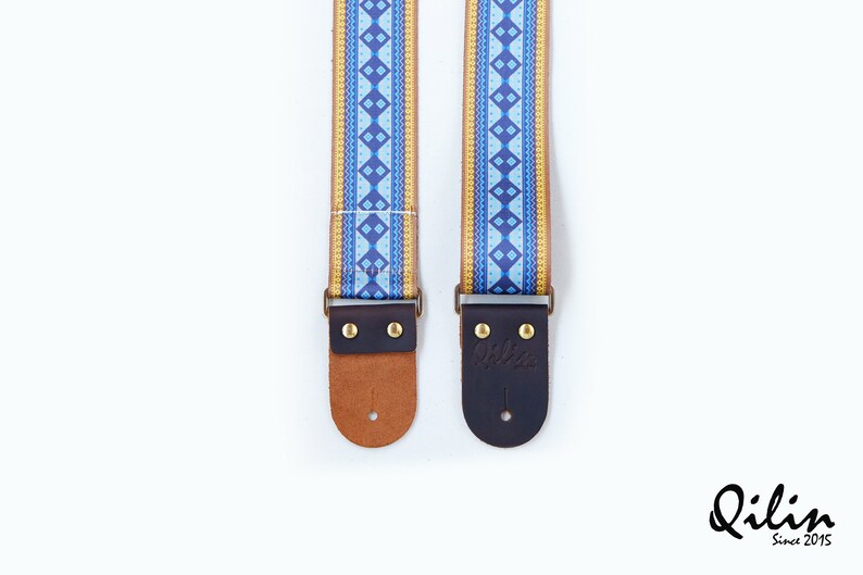 Yellow Retro Guitar Strap - Etsy