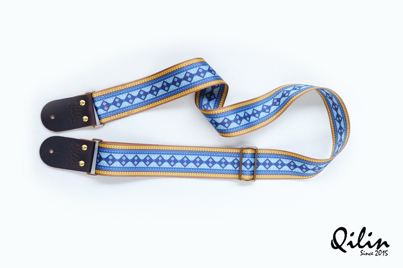 Yellow Retro Guitar Strap - Etsy