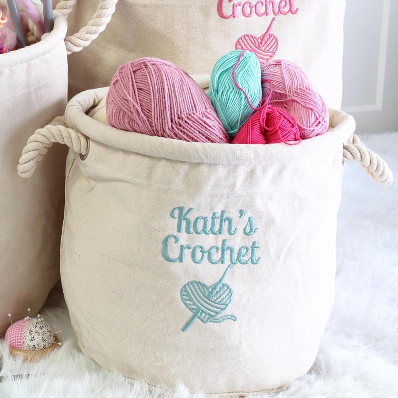 Knitting Basket - Etsy
