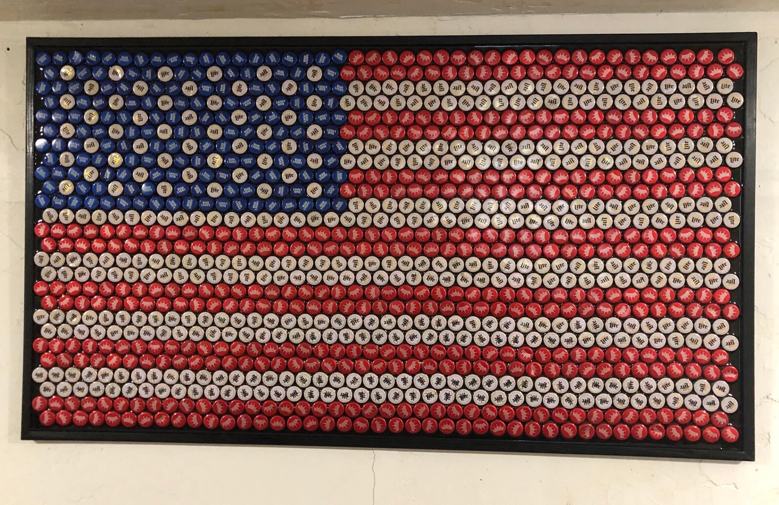 American Flag Bottle Cap Sign - Etsy