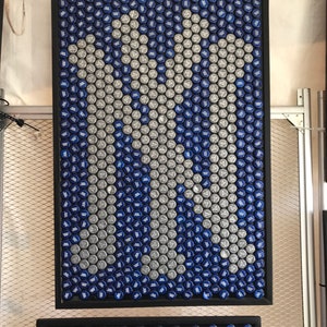 New York Yankees Bottle Cap Sign - Etsy