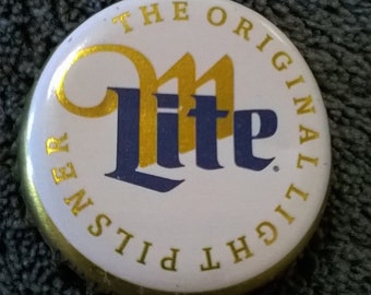 100 Miller Lite Bottle Caps NO DENTS, Beer Bottle Caps, Bottle Cap ...