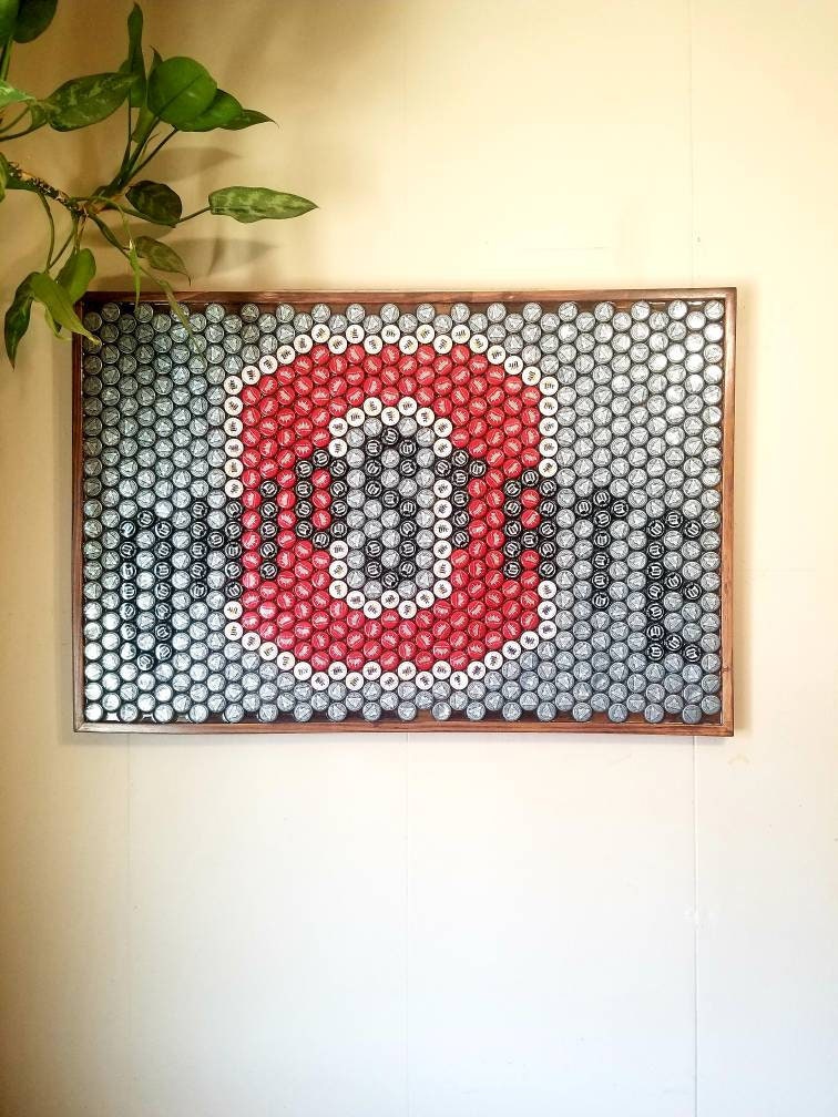 Ohio State Buckeyes Bottle Cap Sign - Etsy