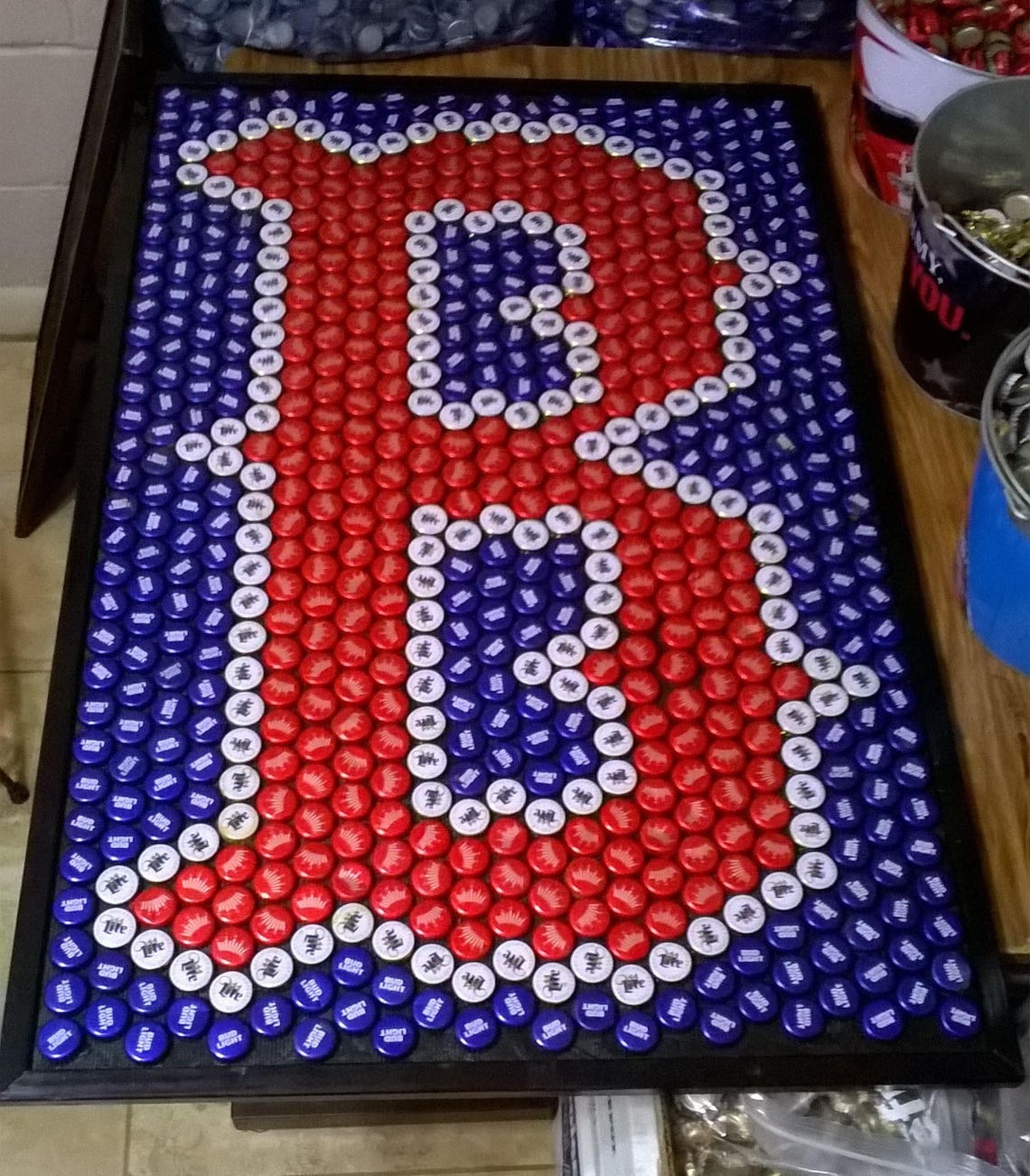 Boston Red Sox Bottle Cap Sign - Etsy