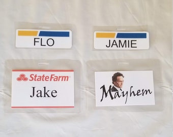 1 x 3 Plastic FLO Name Tag Badge ONLY Progressive Insurance | Etsy