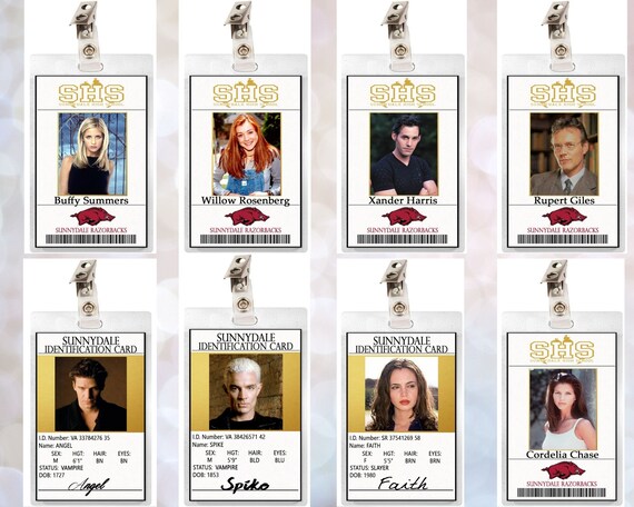 Buffy the Vampire Slayer ID Badge Card Sunnydale Student ID: - Etsy