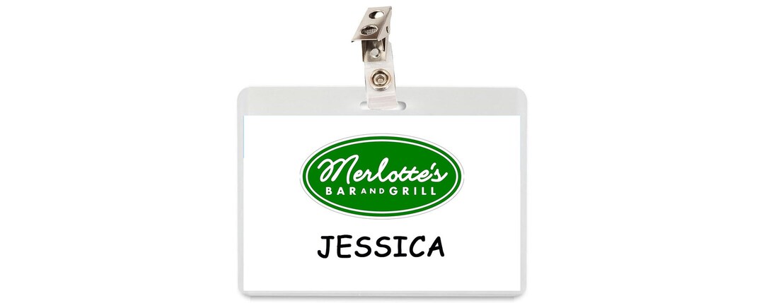Jessica Merlotte's Bar and Grill True Blood ID Badge Card Name Tag ...