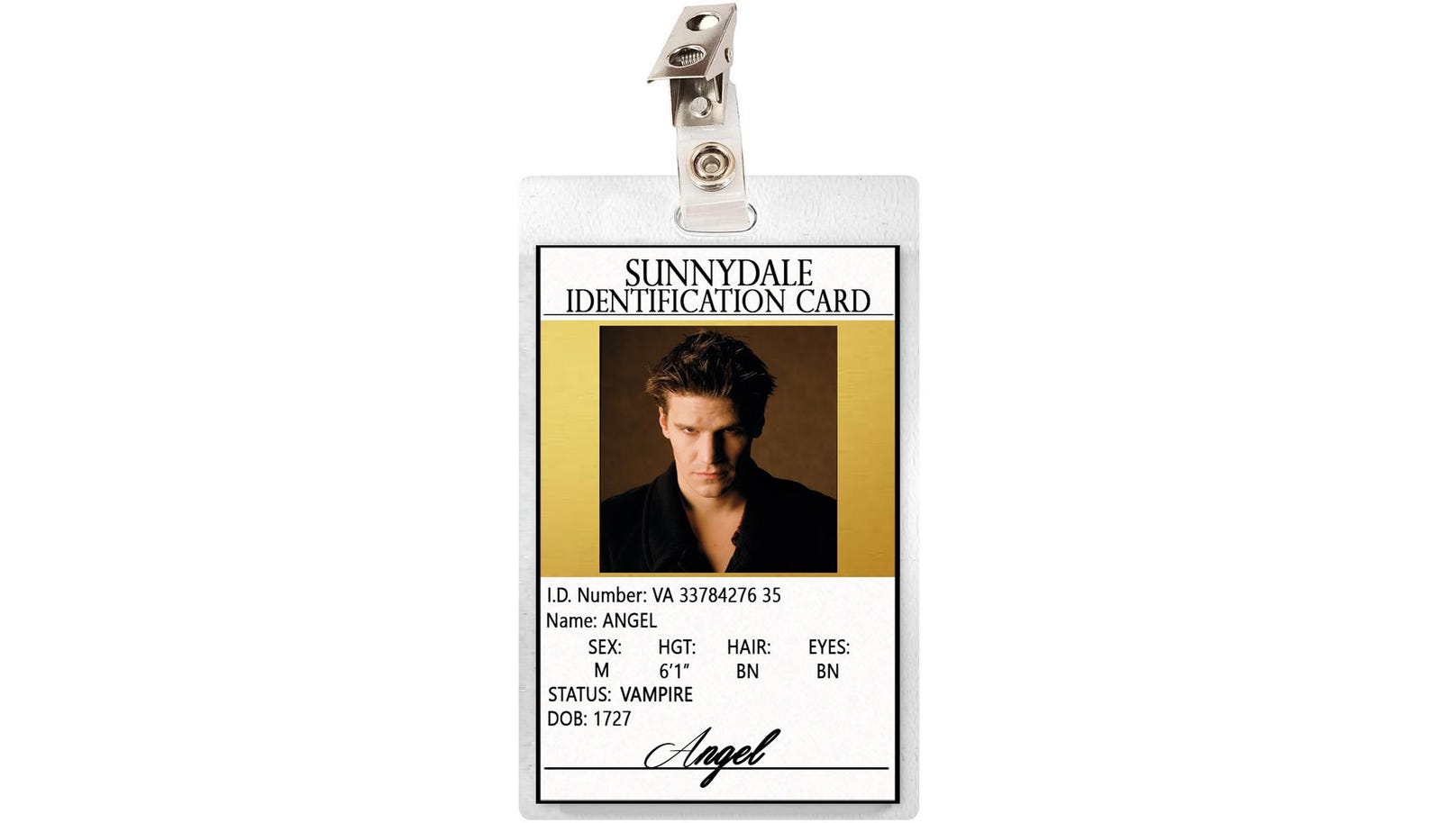 Buffy the Vampire Slayer ID Badge Card Sunnydale Student ID: Buffy ...