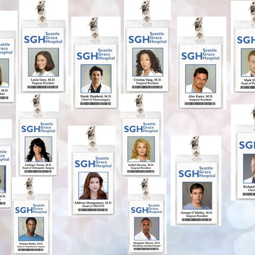 Grey's Anatomy Seattle Grace Hospital ID Badge: Meredith - Etsy