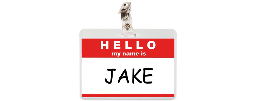 Hello My Name is ID Badge Card Name Tag Cosplay Costume - Etsy