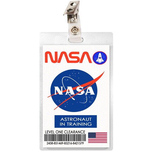 NASA Astronaut in Training Rocket Scientist ID Badge Card - Etsy