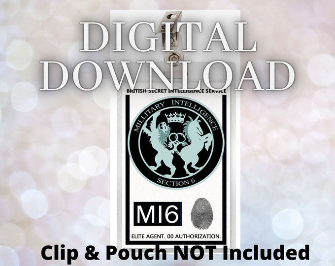 James Bond 007 MI6 / SIS British Secret Intelligence Service ID Badge ...